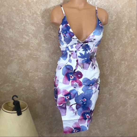 Reverse | Dresses | Reverse Floral Fitted Wrap Dress | Poshmark